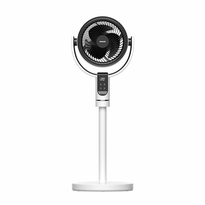 Вентилятор осциллирующий PHILIPS ACR2242CF, белый, двухрежимный, с регулируемым воздушным циркуляторомВентилятор осциллирующий PHILIPS ACR2242CF, белый, двухрежимный, с регулируемым воздушным циркулятором
