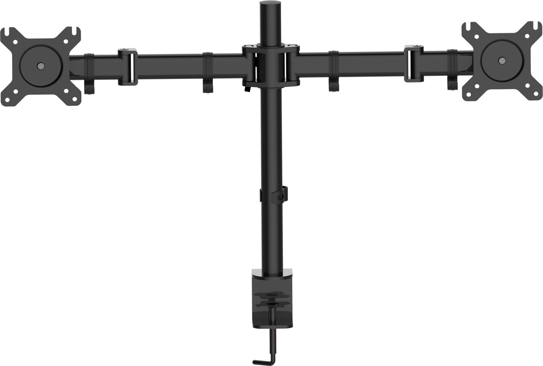 Кронштейн для мониторов Cactus CS-VM-D29-BK черный 13"-27" макс.8кг настольный поворот и наклон