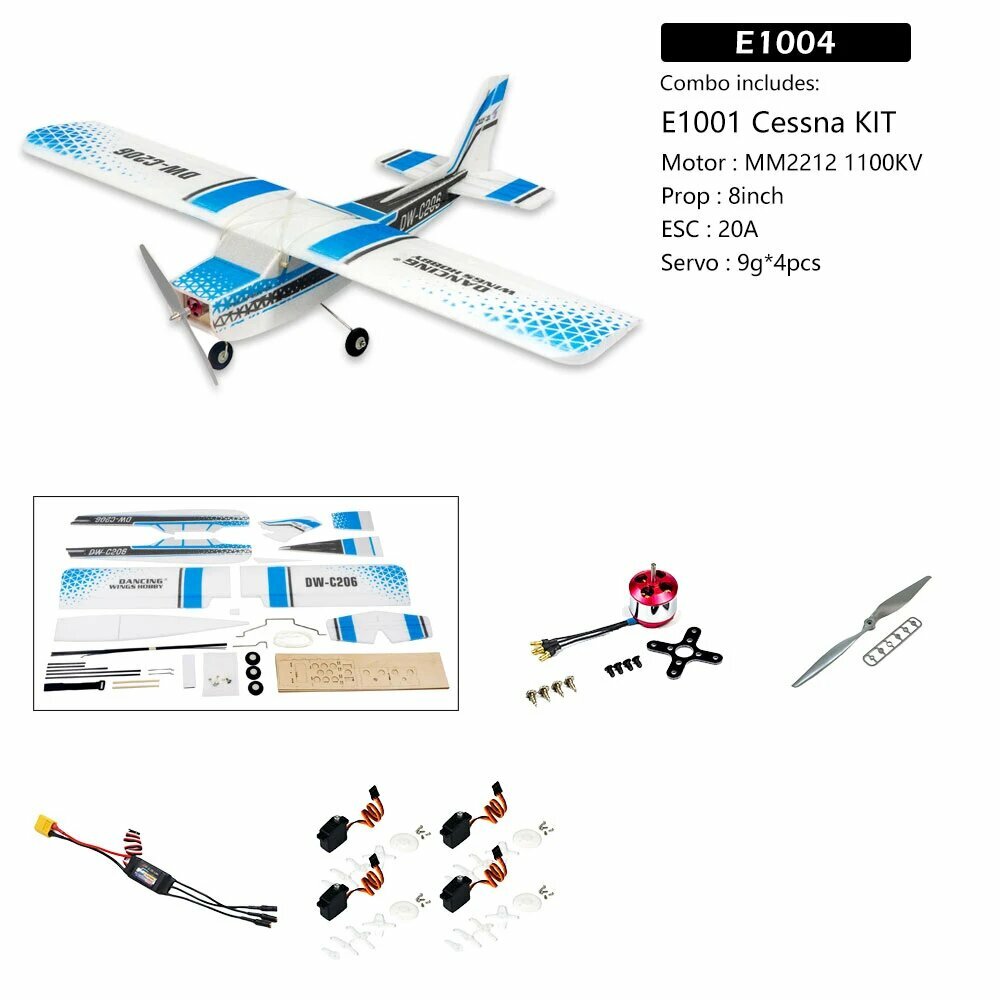 DW Hobby E1004 EPP Cessna радиоуправляемый самолет