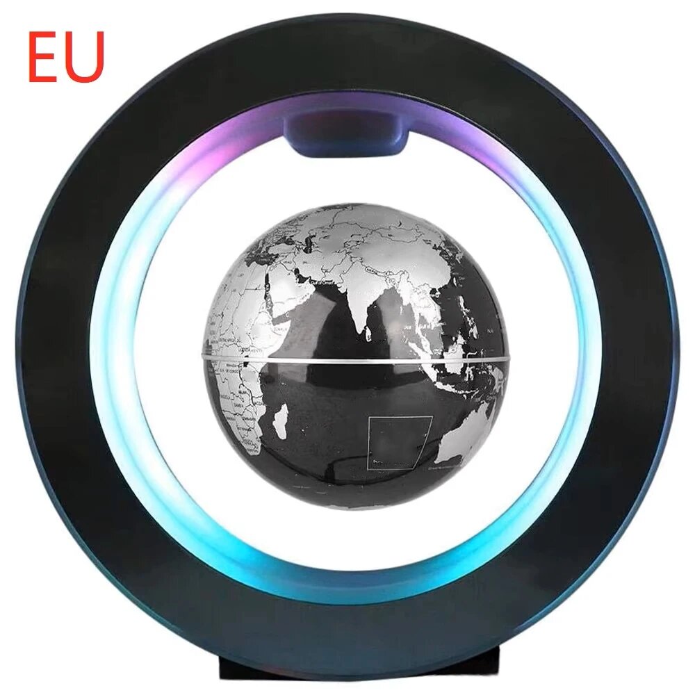 Магнитно-левитирующий глобус EVERSO LED, черный EU Black Globe