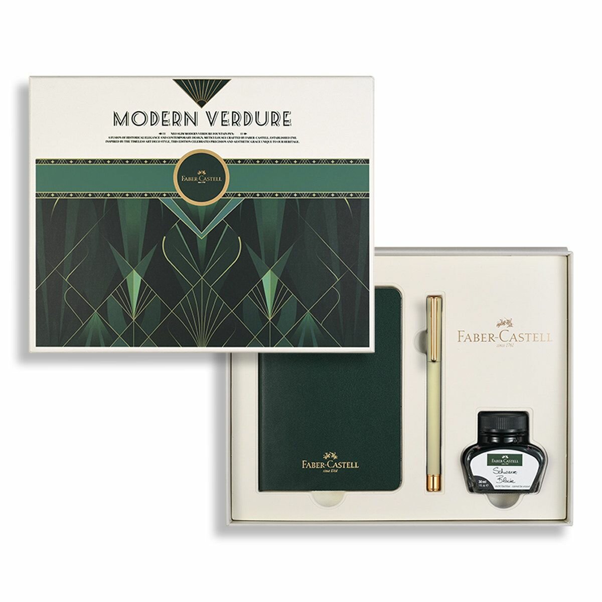 Ручка Graf von Faber-Castell серии Linshang Neo Slim в подарочной коробке с чернилами для элитной канцелярии