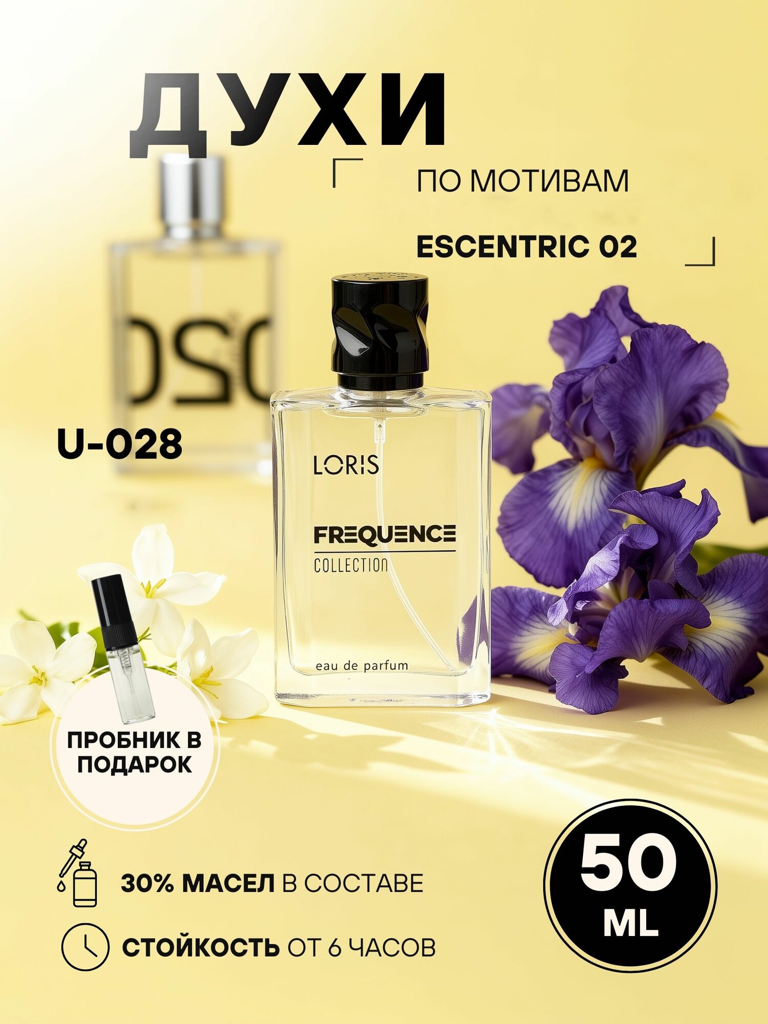 LORIS PARFUM Вода парфюмерная u-028+ 50 мл