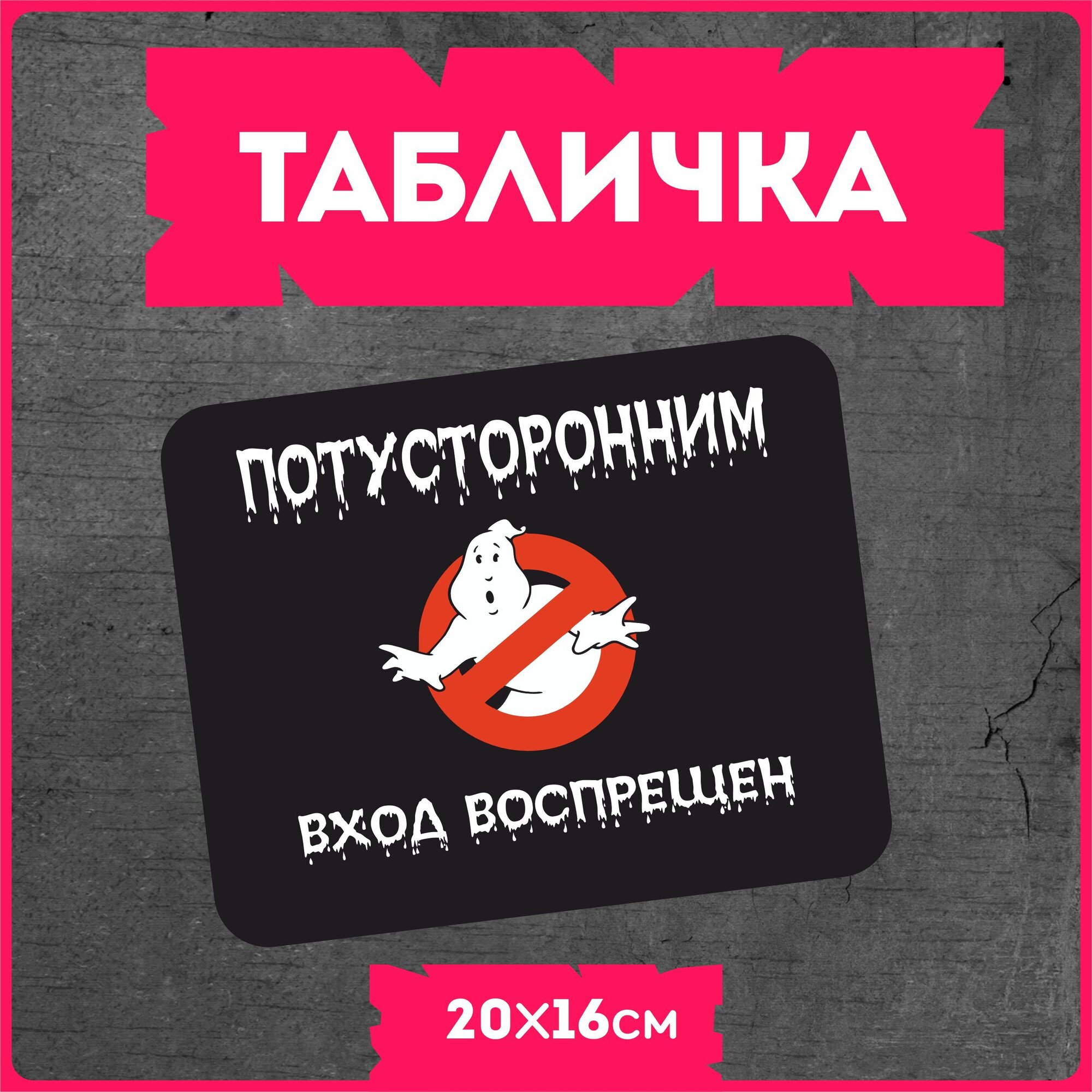 Табличка на дверь для дома Призрак