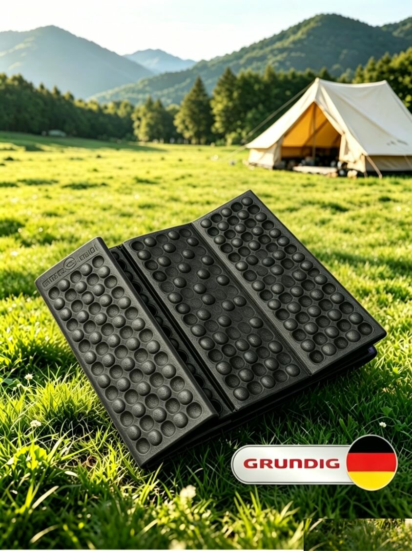 Grundig Сидушка туристическая складная XPE, 4 сложения, влагостойкая, 39x29 см (6 цветов)