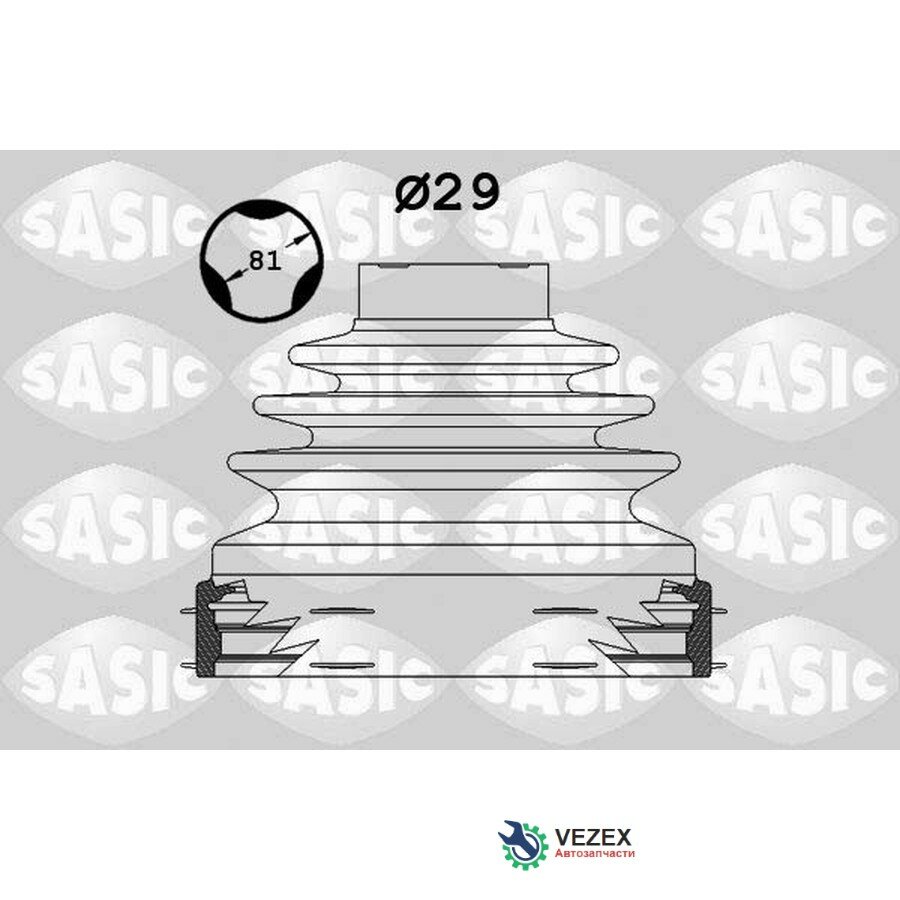SASIC 1900024 Пыльник шруса