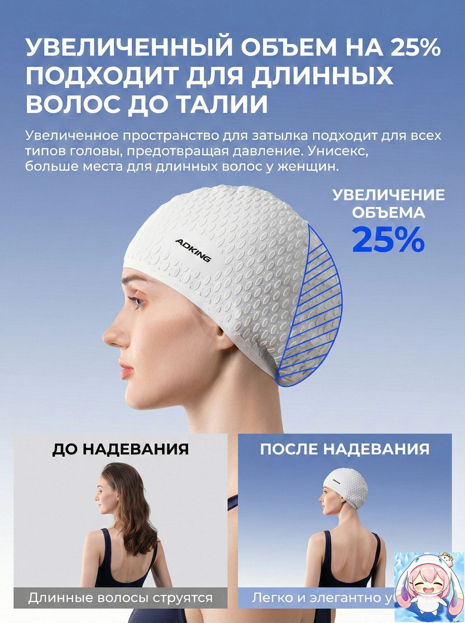 Шапочка для плавания — фото 1