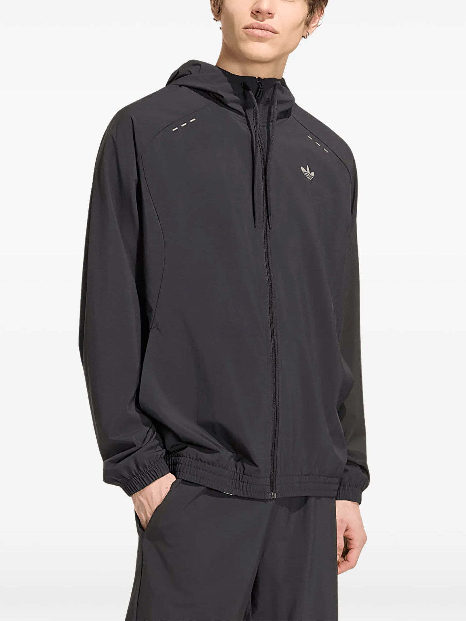 Худи Tech Trefoil Essentials zip-up hoodie
