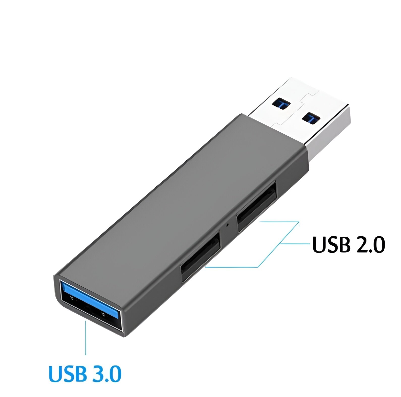 USB-HUB разветвитель 1 x USB 3.0 и 2 x USB 2.0 , тройник USB
