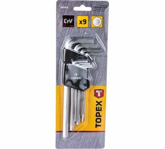 Шестигранные ключи TOPEX 35D956