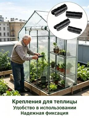 Комплект креплений40 х 25мм, ABS пластик, 30 шт