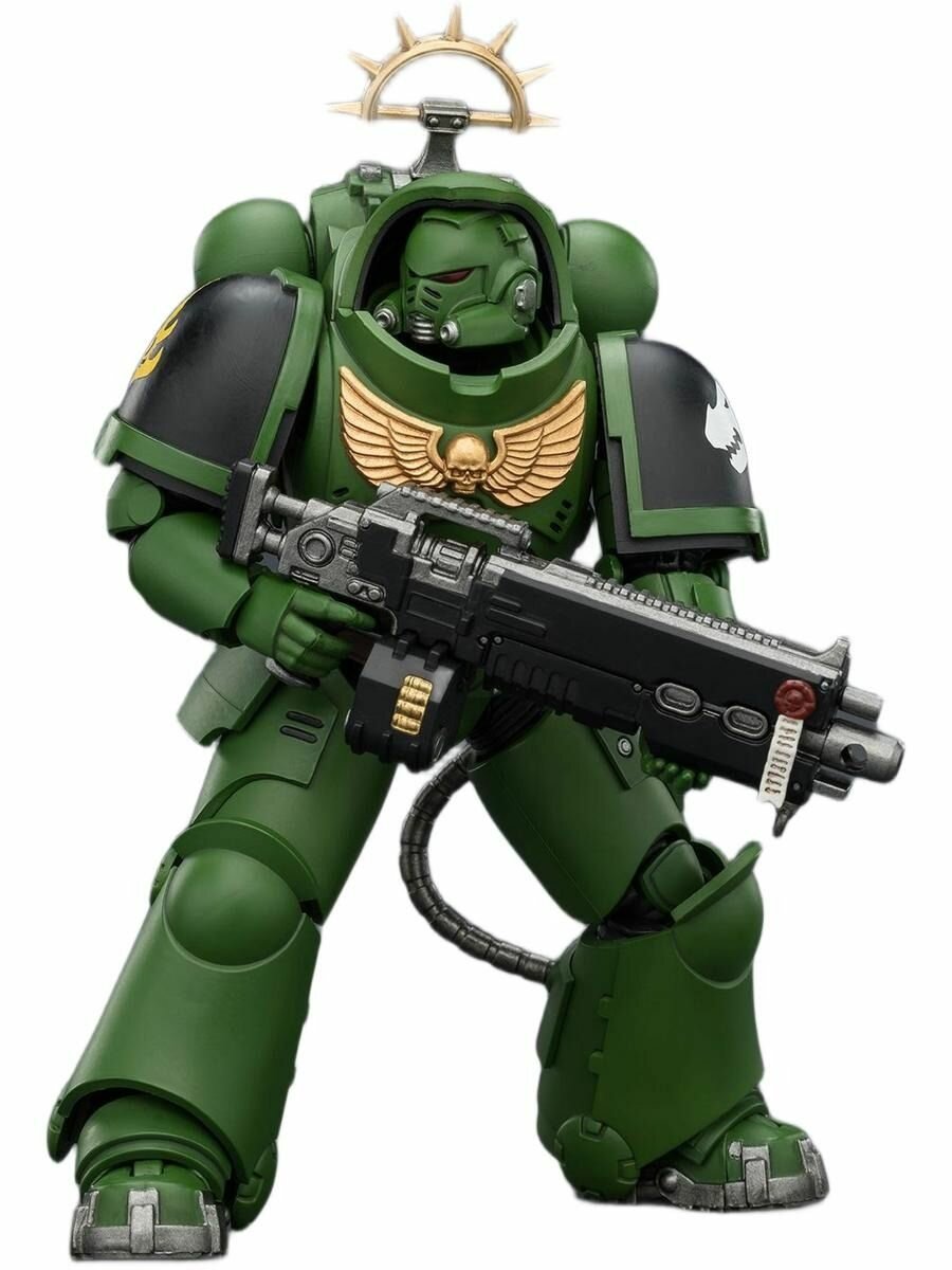 Подвижная фигурка JOYTOY Warhammer 40K Space Marines 2 Game Edition Salamanders Heavy Intercessor, Игры для персонажей Коллекция подарков на день рождения