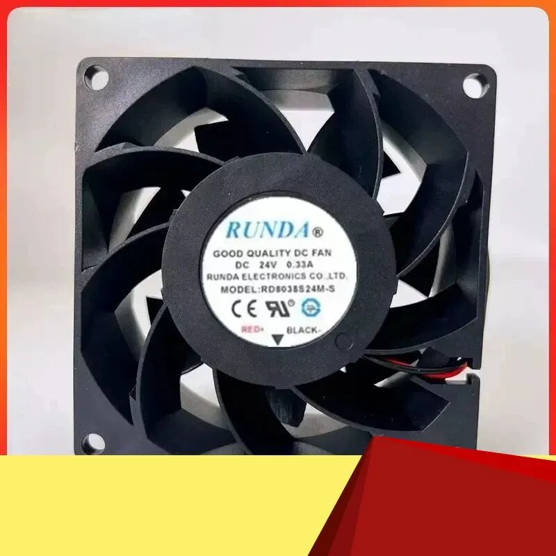 Подходит для инверторного вентилятора охлаждения RD8038S24M-S 24V 0.33A 8CM 8038