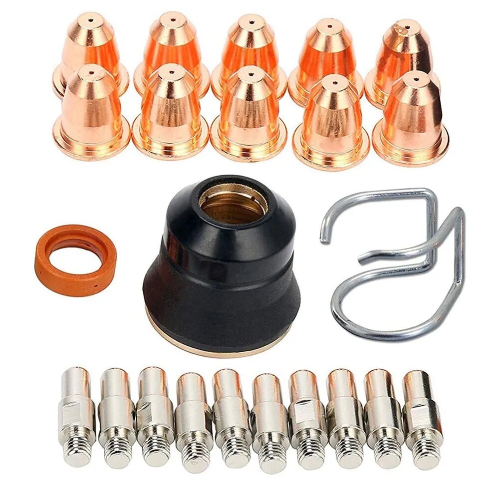 23шт S45 Плазменный Электрод PD0116-08 PR0110 Наконечник Резака + Колпачок для Trafimet
