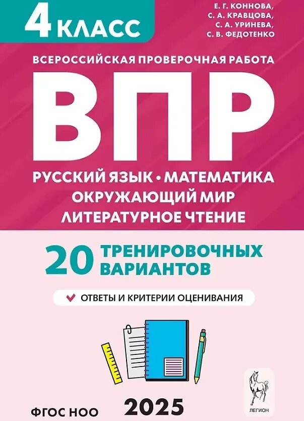 ВПР. 4 класс. Русский язык, математика, окружающий мир, литературное чтение. Новый ФГОС