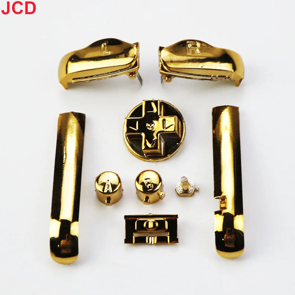 Сменные кнопки JCD для Gameboy Advance GBA Желтый, gold