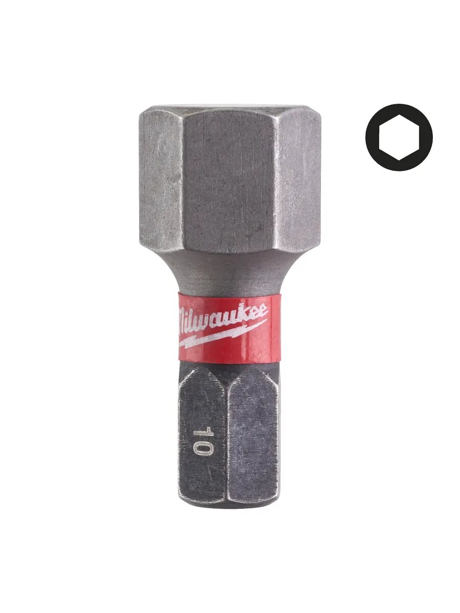 Бита HEX10 25мм SHOCKWAVE (2шт/уп), 4932430899