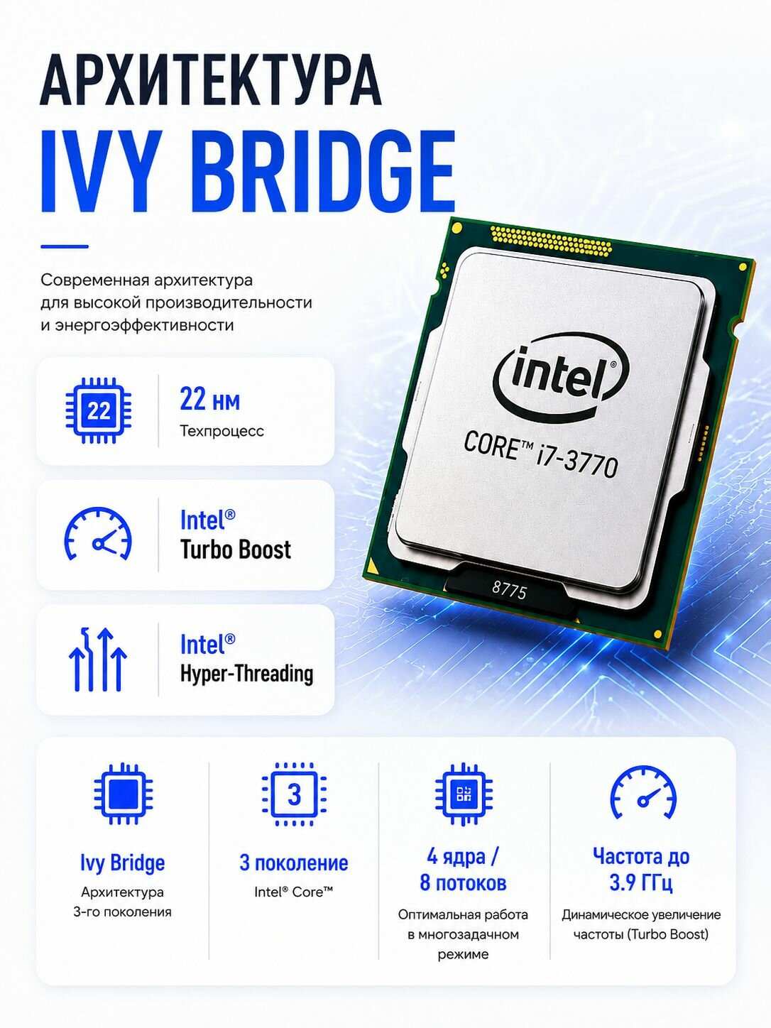 Процессор Intel Core i7 3770 — фото 1