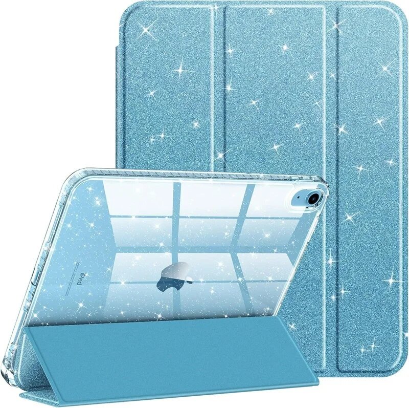 Блестящий чехол для iPad Blue BLOCROSS