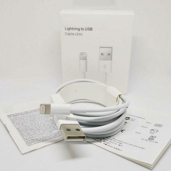 USB-кабель Apple Lightning 2м A1510, оригинал — фото 1