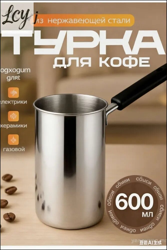 Турка "2BJR6ZBMBD", 600 мл, 1 шт