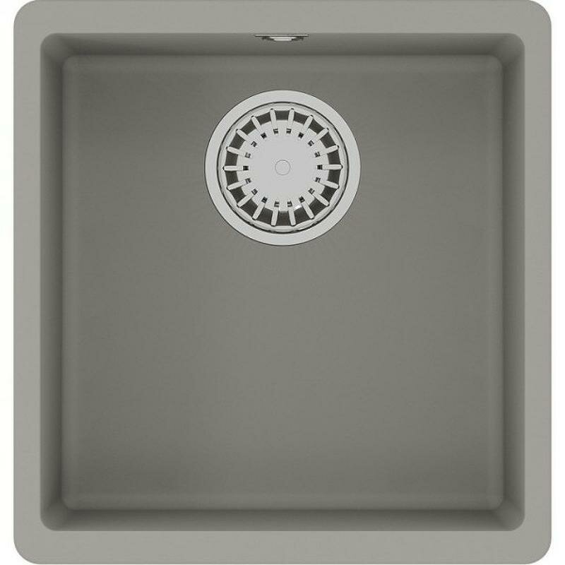 Мойка для кухни Lemark Sinara 40х42 9910063 грей, 1 чаша, кварцевый гранит