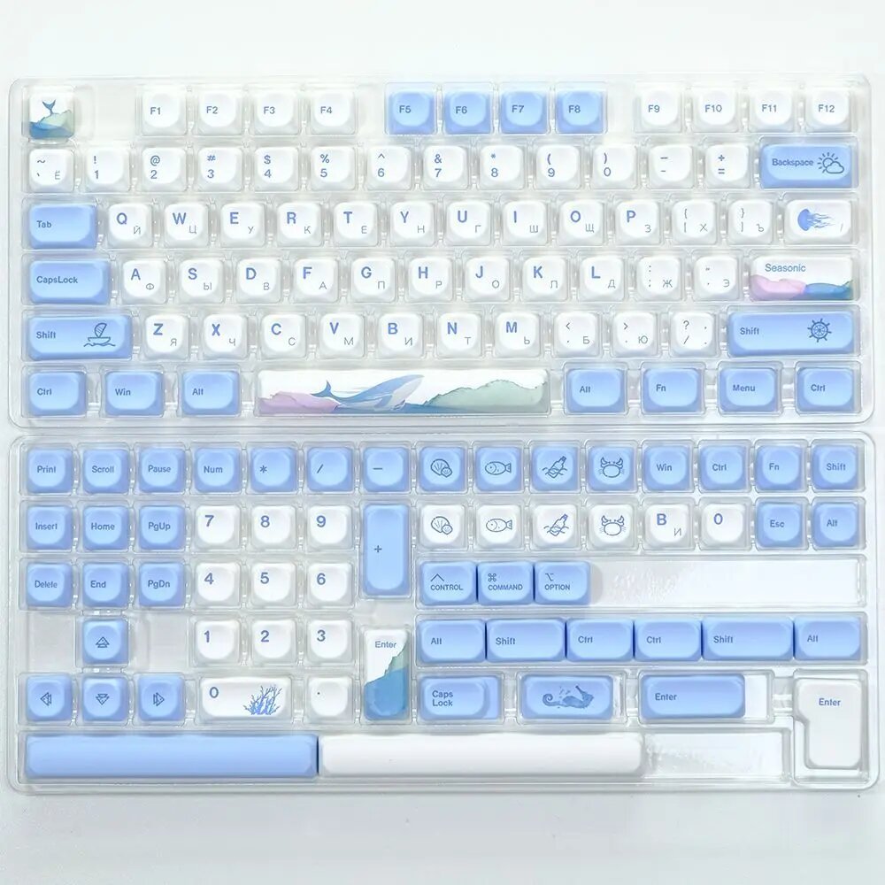Skyloong Ocean Blue Russian Кейкапы 135 клавиш