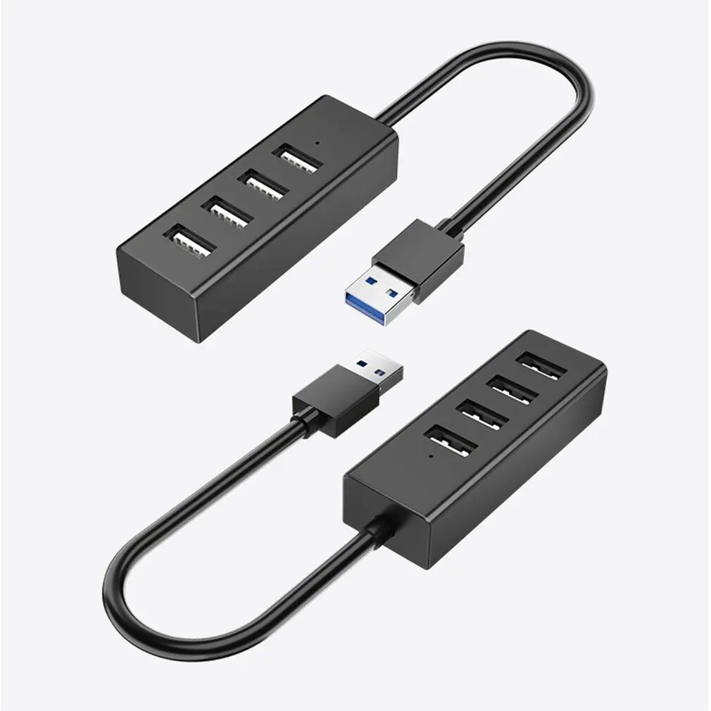 USB-концентратор 4 порта, черный, 1.5м