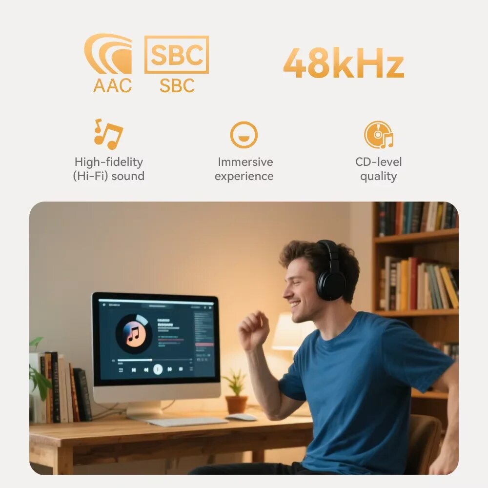 KEBIDUMEI Bluetooth 6.0 адаптер USB — фото 1