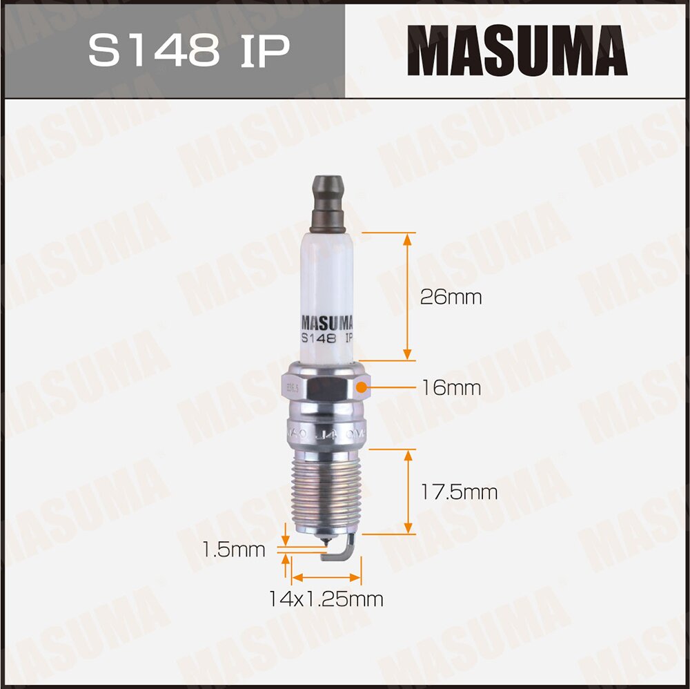 Свеча зажигания Ir+Pt Masuma S148IP