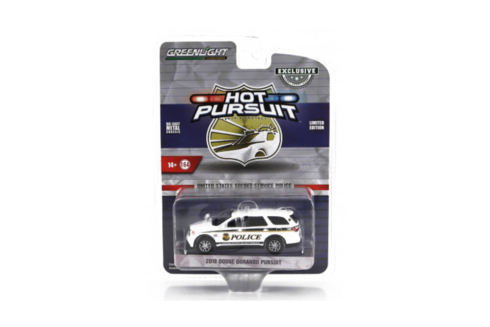 Модель коллекционная GREENLIGHT Dodge durango pursuit "united states secret service police" 2018 (длина модели 6-10 см)