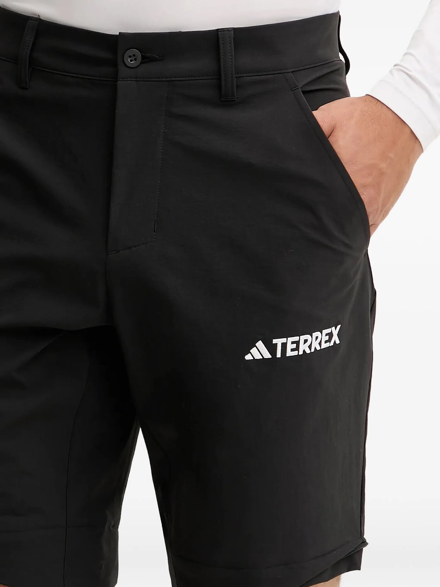 Брюки adidas Terrex Multi zip-off trousers, размер L, черный — фото 1