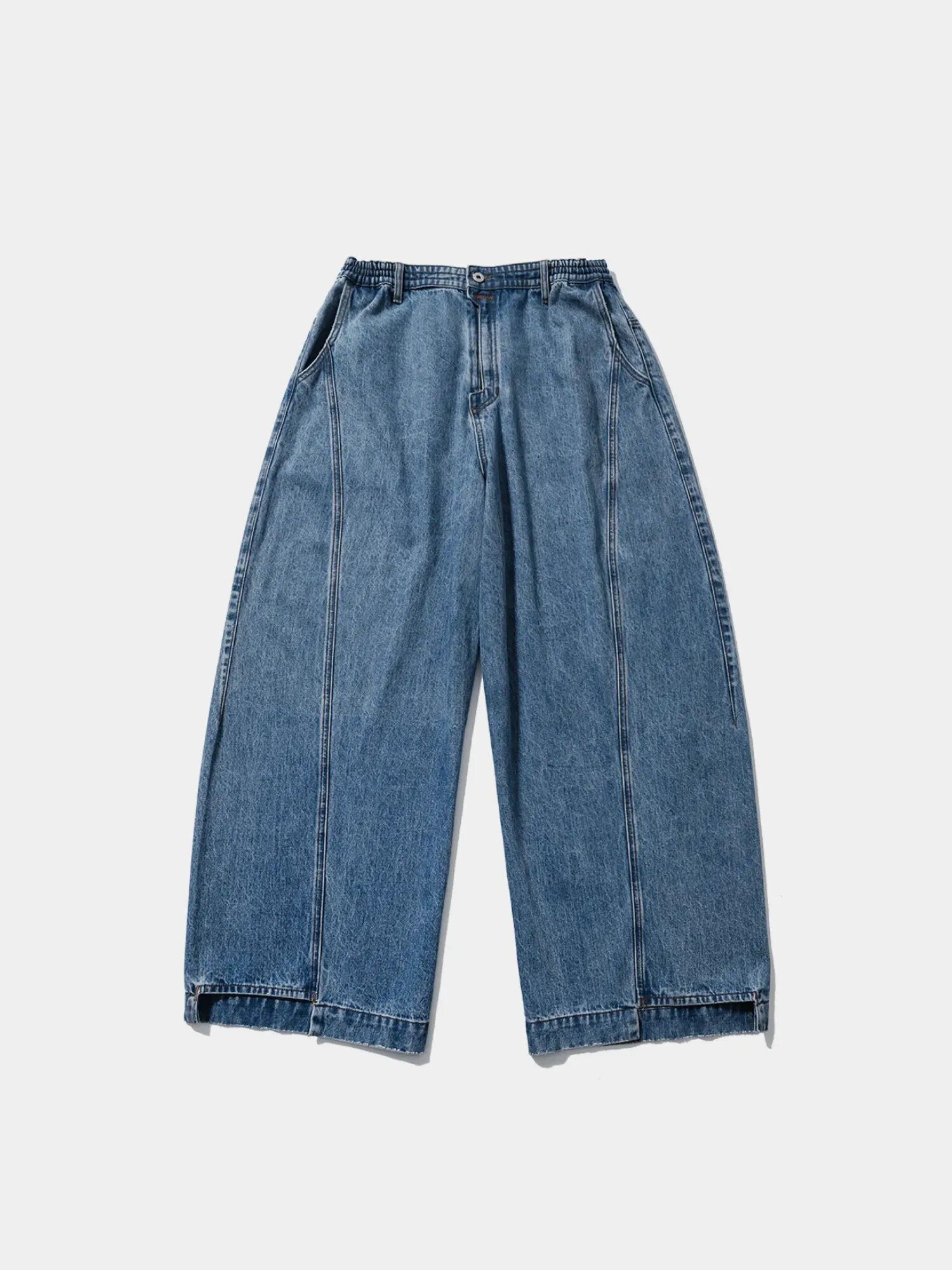 Джинсы широкие Wide Curved Denim 