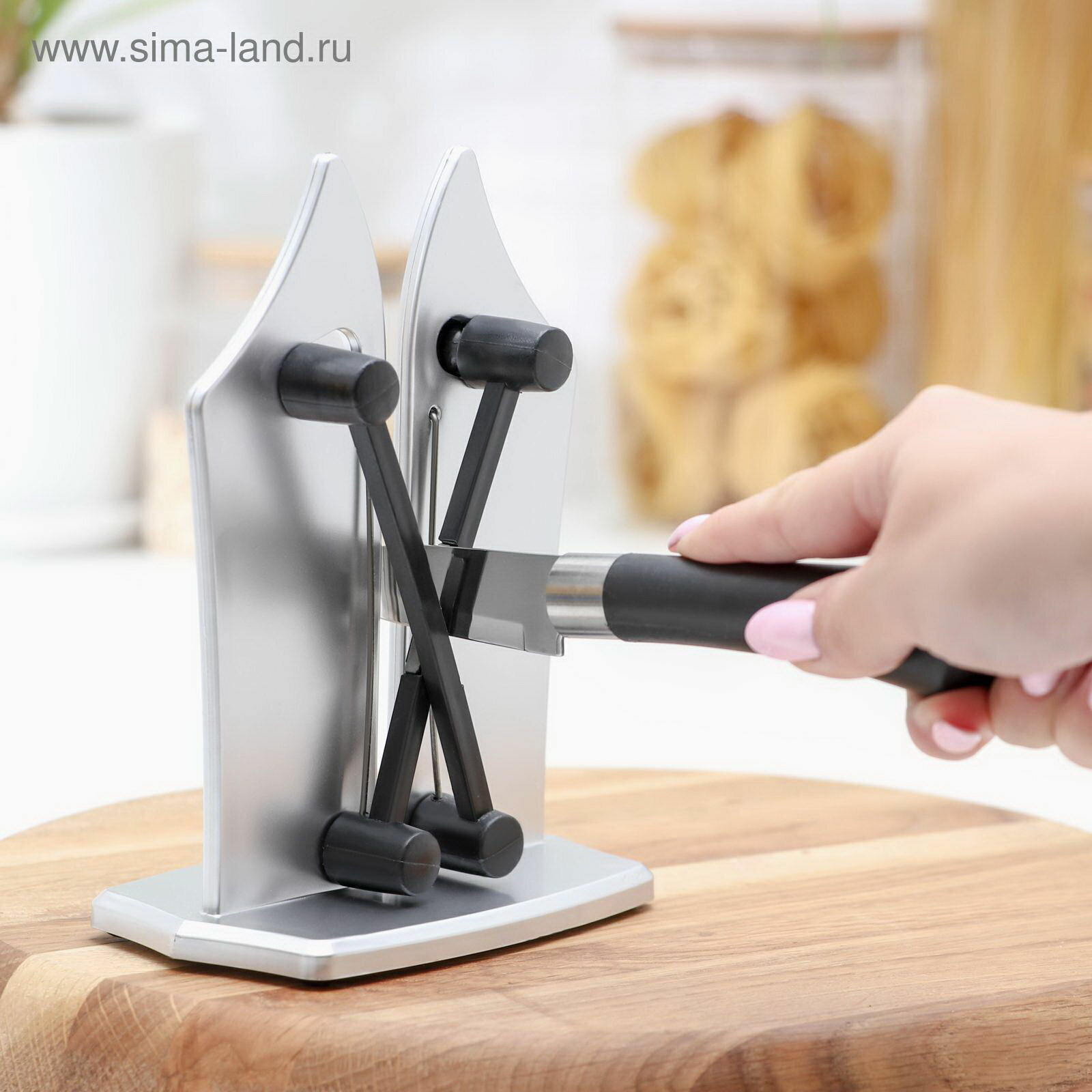 Точилка для ножей Stiebel, 12x8x16.5 см, нержавеющая сталь, цвет: серебристый