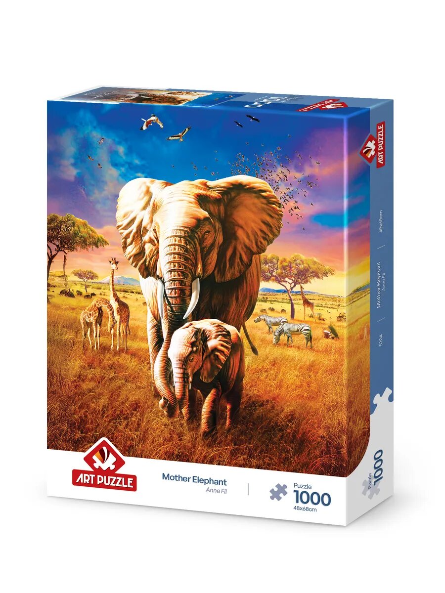 ART PUZZlE Мать и дитя. Слоны 1000 дет.