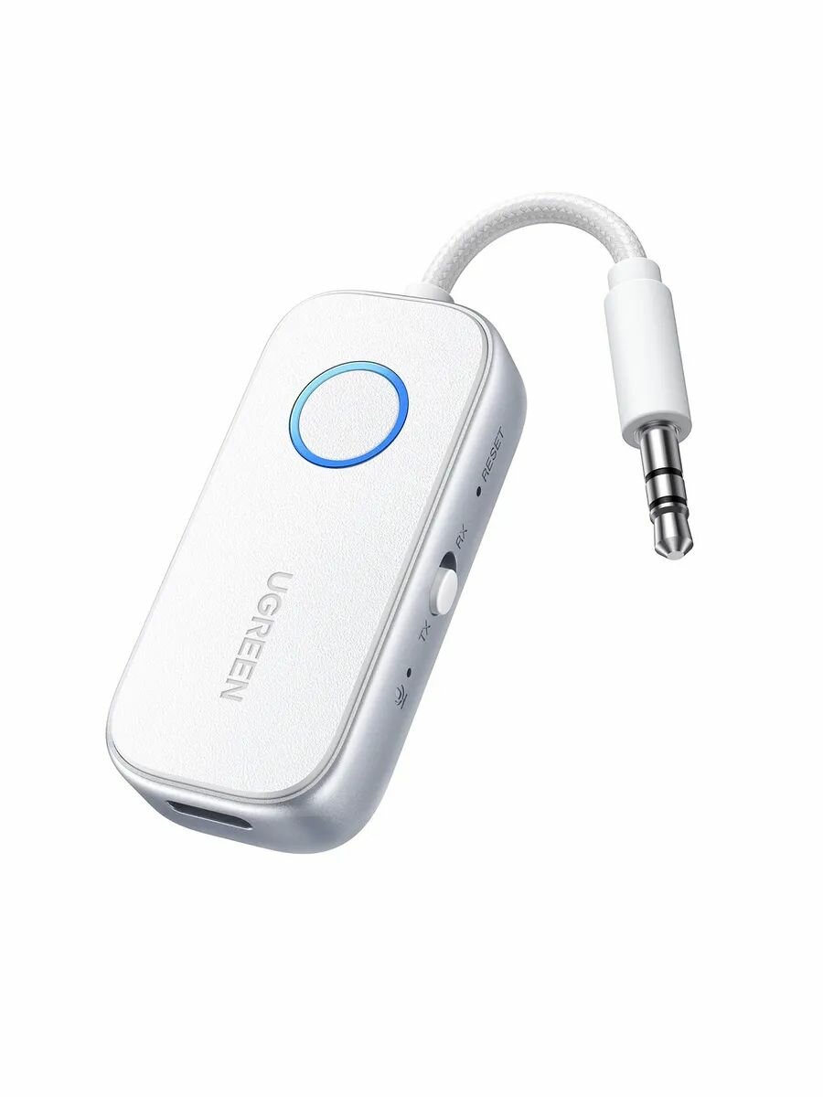 Ресивер беспроводной UGREEN CM872 (45812) Bluetooth Белый Mini jack 3.5 mm (RU)