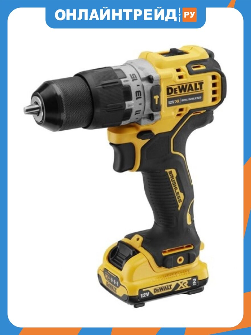 Дрель-шуруповерт аккумуляторная Dewalt DCD706D2