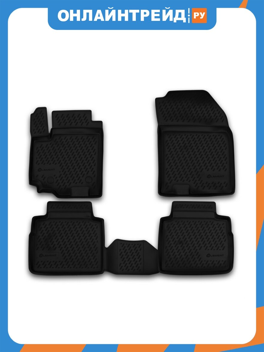Коврики в салон Element для SUZUKI SX-4, 2013-, полиуретан, 4шт