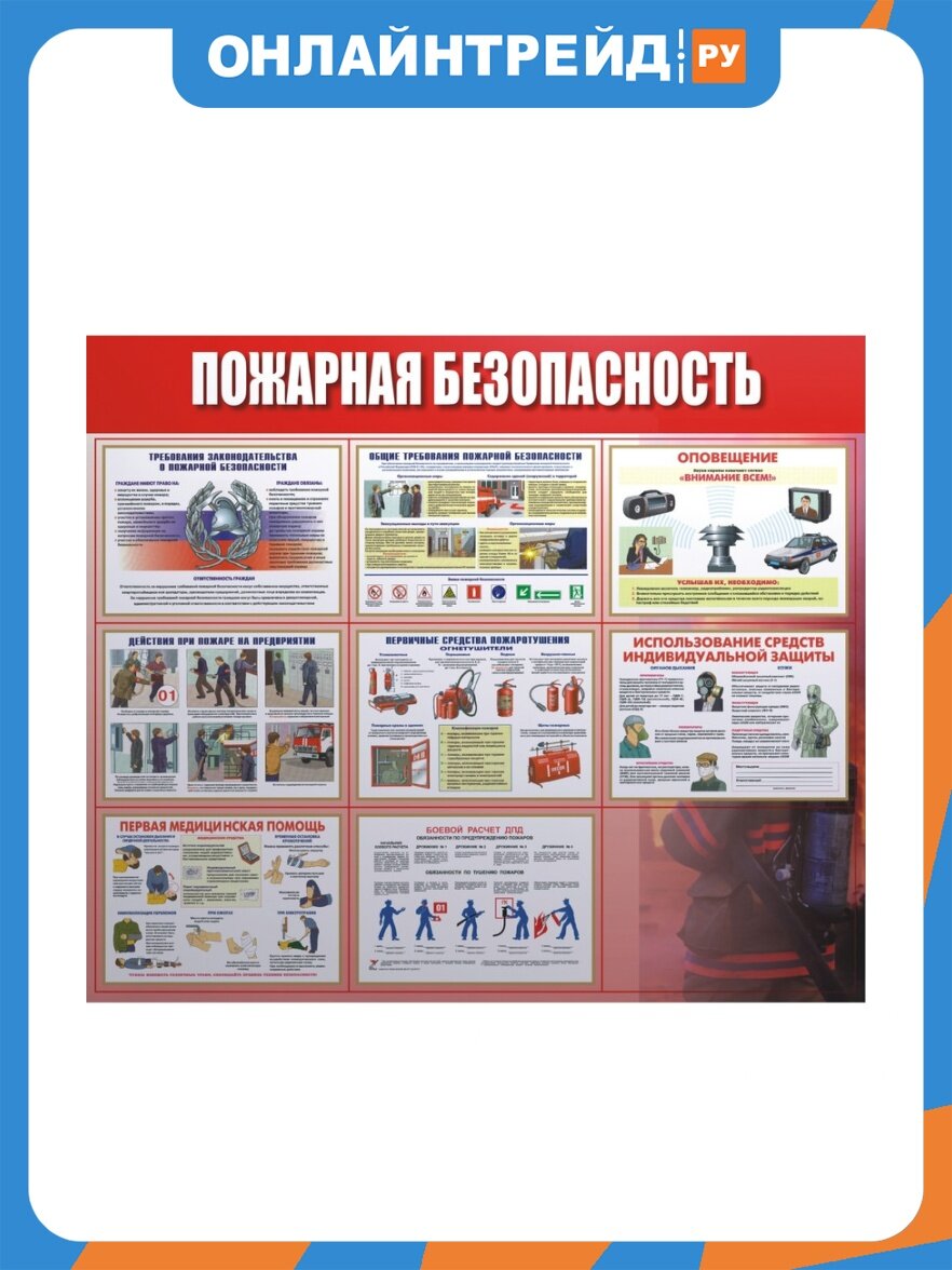 Информационное оборудование Attache Пожарная безопасность 920х800 мм