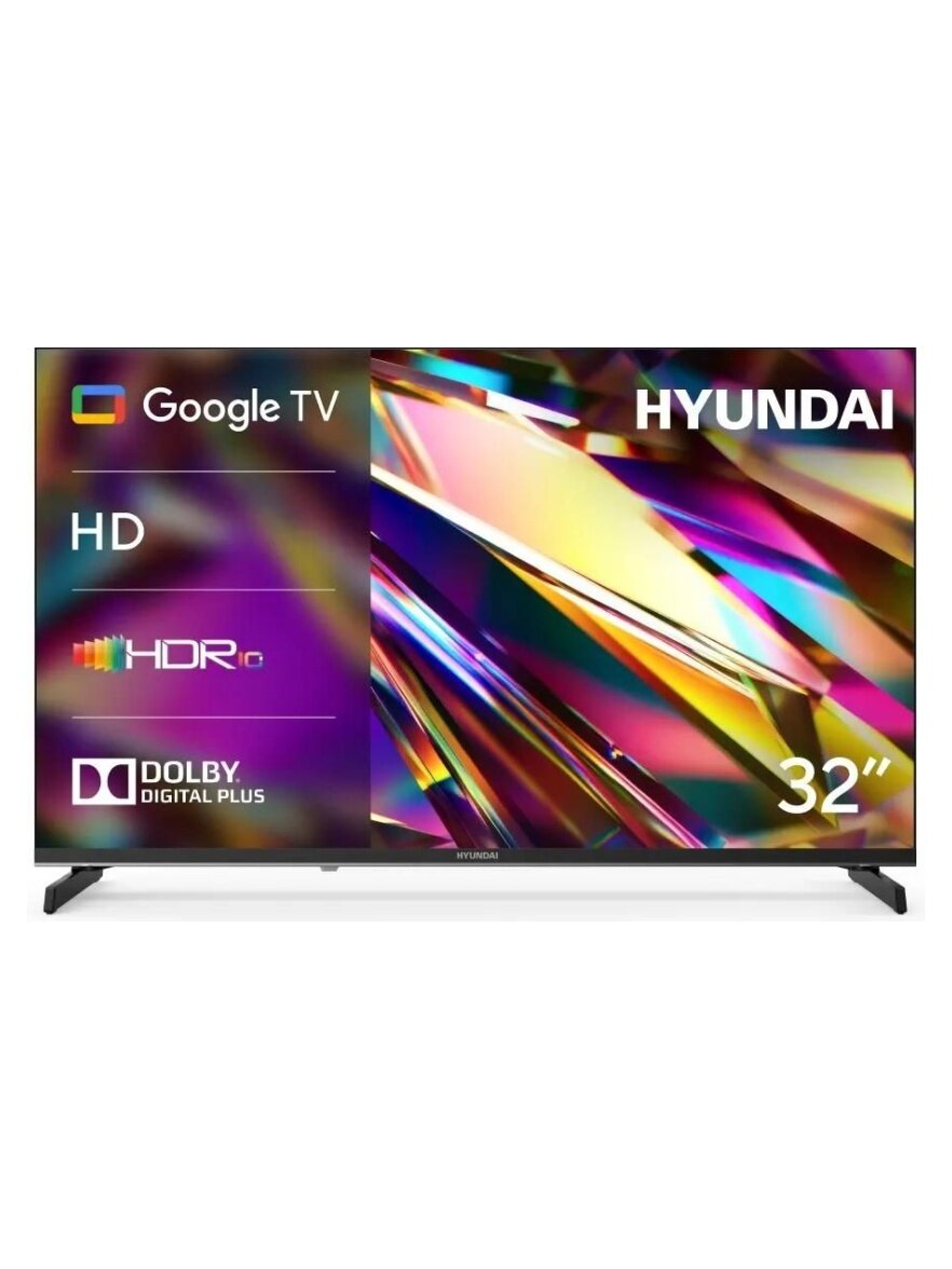Телевизор Hyundai H-LED32BS5011, Google TV Frameless Metal, черный