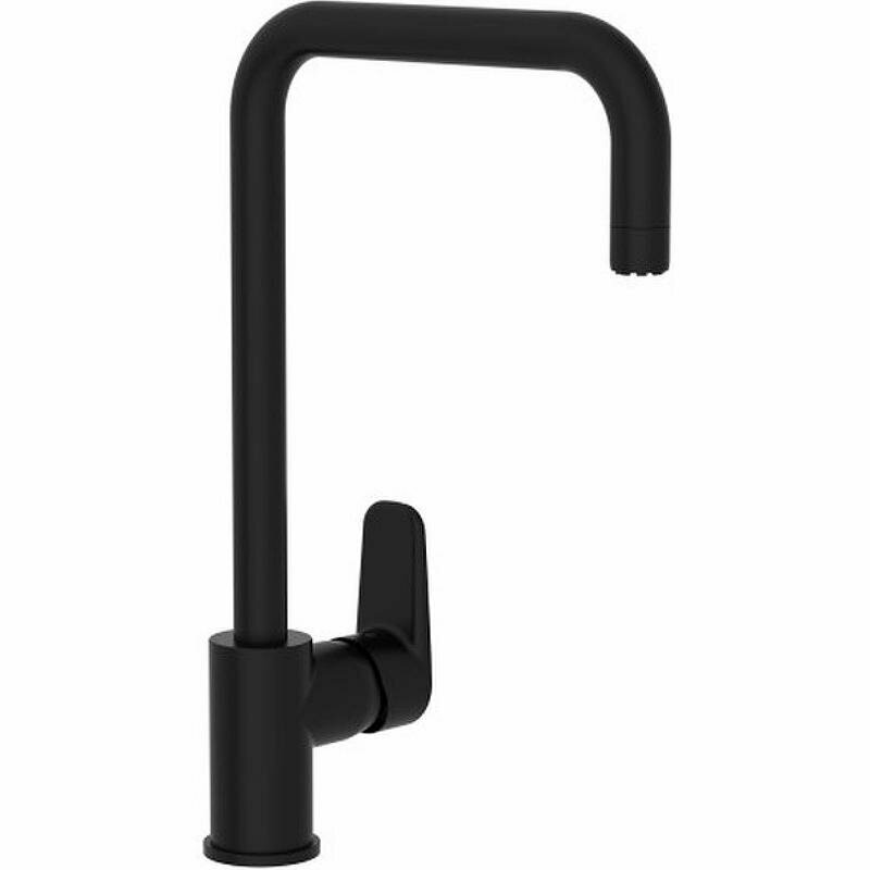 Смеситель для кухни Vitra Flow Soft A4342636EXP черный матовый, рычажный, латунь