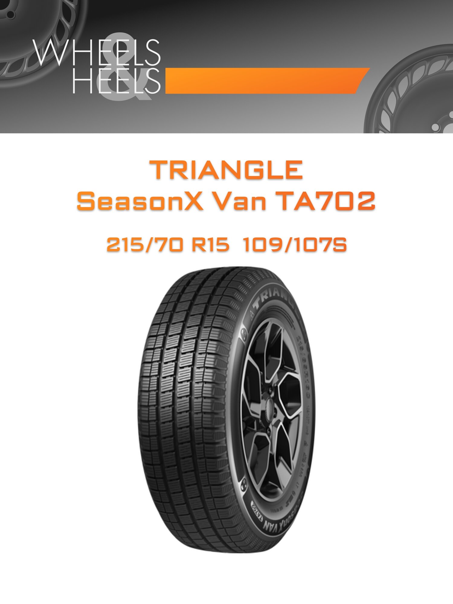 Шина автомобильная Triangle SeasonX Van TA702 215/70 R15 109/107S ALLSEASON, всесезонная, универсальная