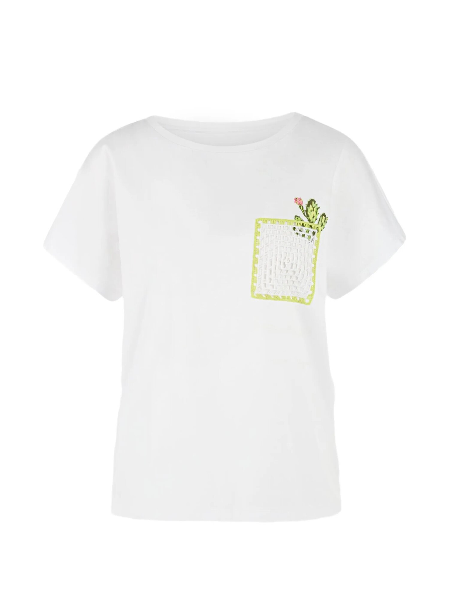 Футболка Crochet-patch cactus-embroidered T-shirt