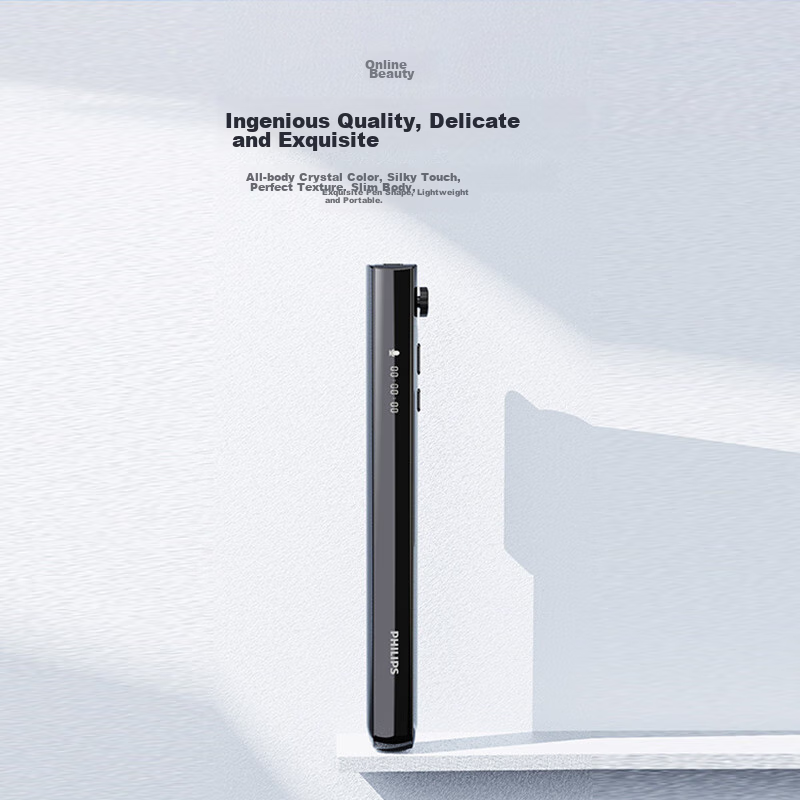 Рекордер PHILIPS VTR5130 Bluetooth 16 ГБ с шумоподавлением для встреч и учебы Цвет：VTR5130 Bluetooth 16G подлинный
