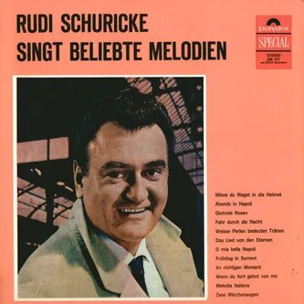 Rudi Schuricke Singt Beliebte Melodien