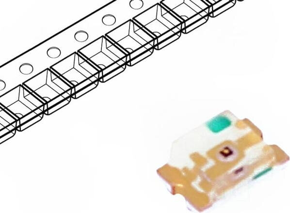 LITE-ON LTST-C171KRKT LED; SMD; 0805; red; 18?54mcd; 2x1.25x0.8mm; 130 град; 2?2.4V; 20mA; 75mW, 1шт