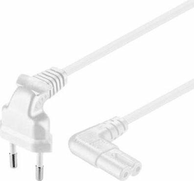 Кабель питания GOOBAY 97356 шнур с угловой вилкой CEE 7/16 (C) IEC C7 разъем "мама" 3 м
