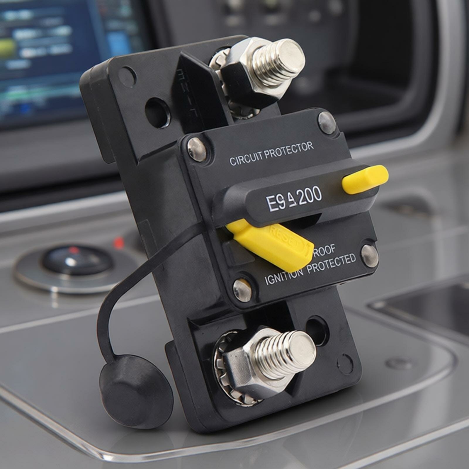 Water Resistant Plastic Electrical Breaker for Off Grids Vehicles and Vessels