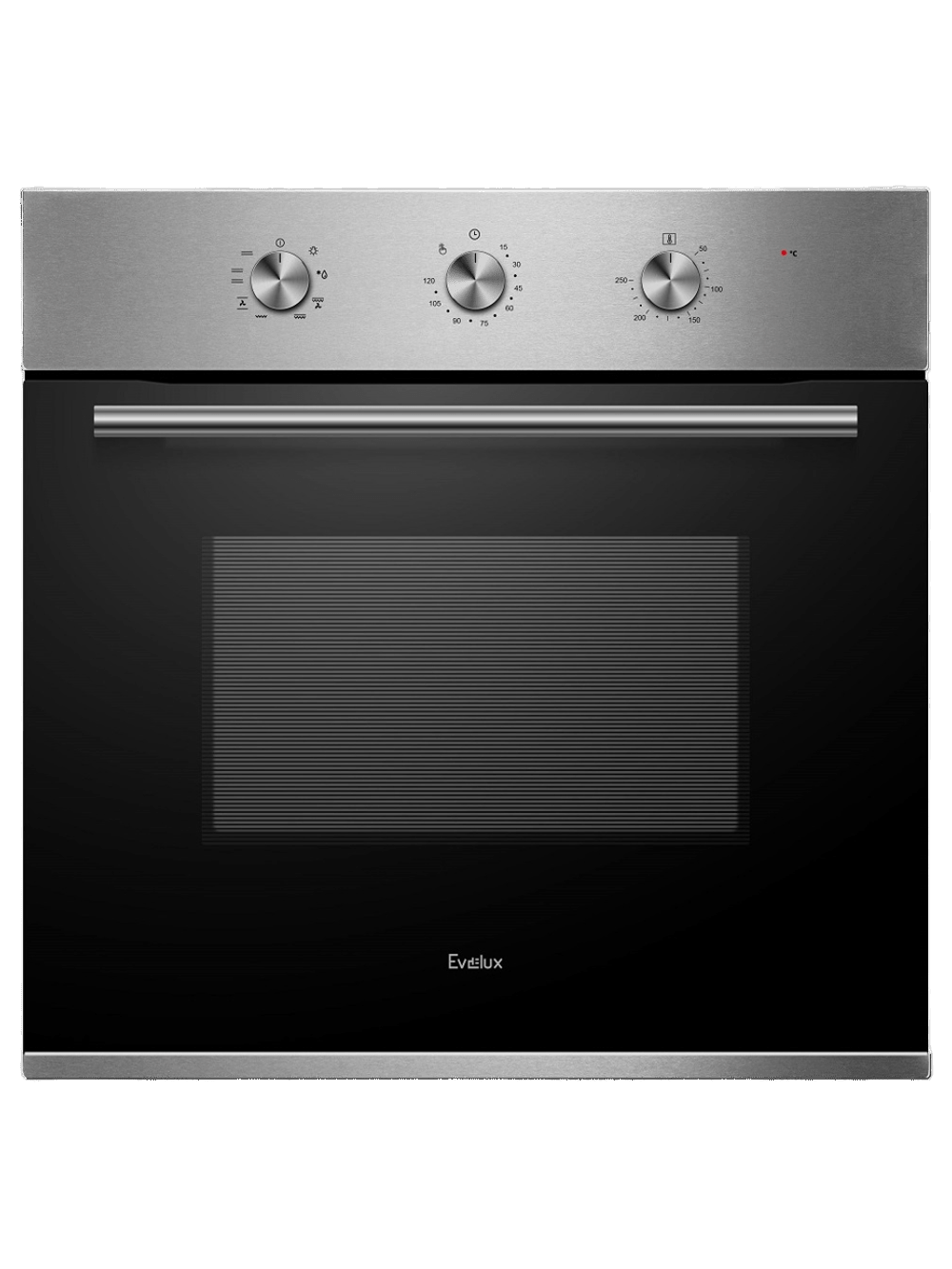Электрический духовой шкаф Evelux EO 620 X, 59.5 см, 65 л, 8 режимов, гриль, конвекция, традиционная очистка