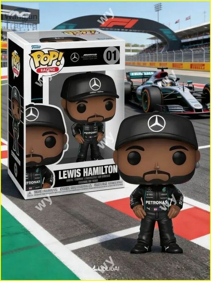 Коллекционная фигурка Льюиса Хэмилтона из Mercedes AMG F1, эксклюзивная модель