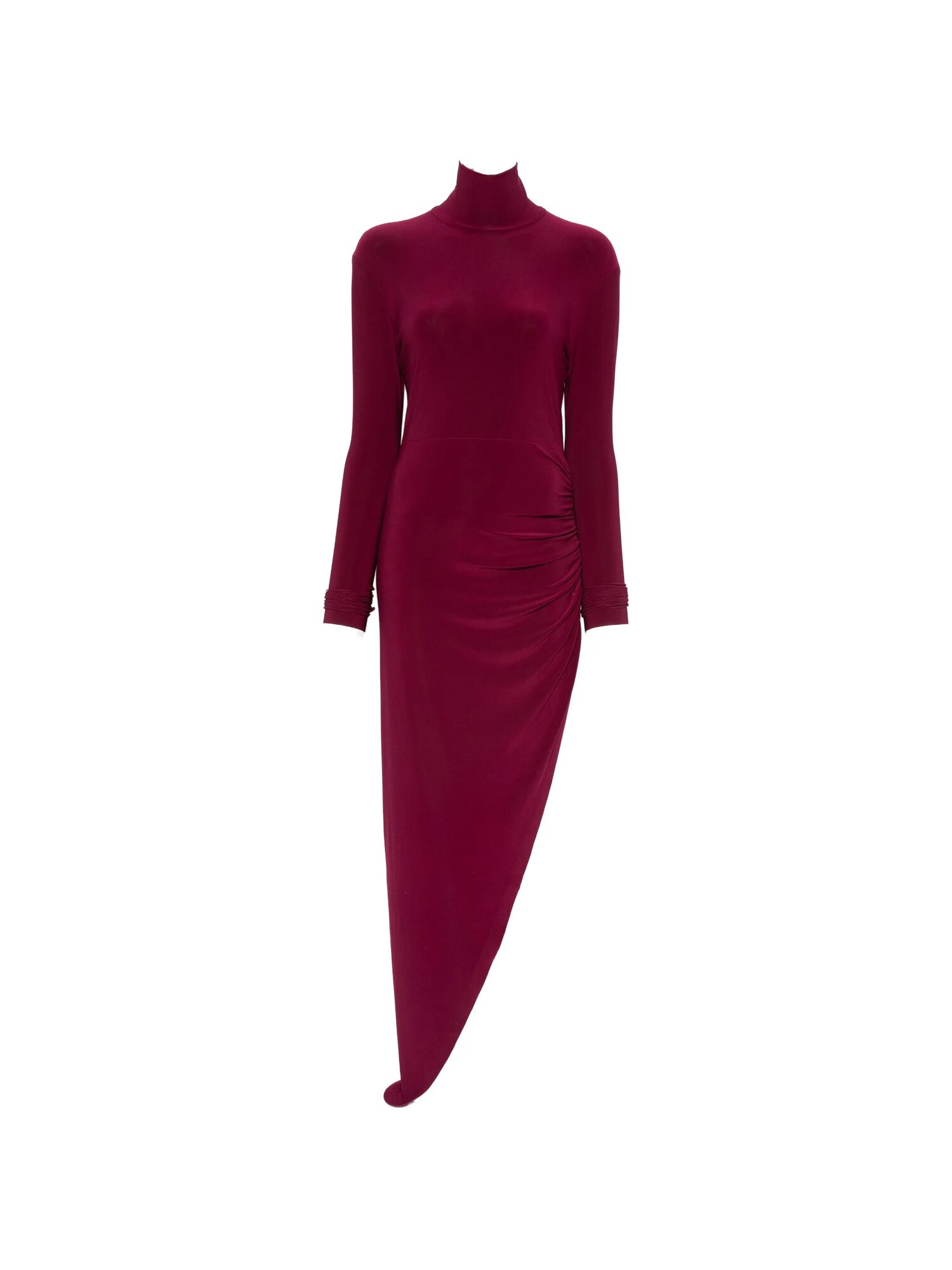 Платье Ruched asymmetric-hem dress